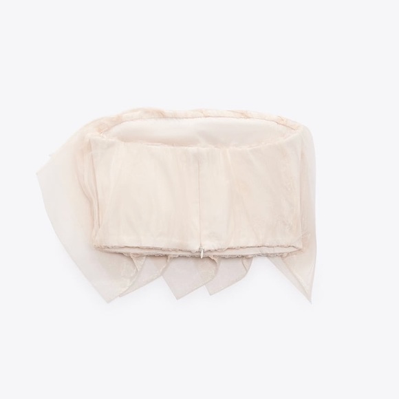 Zara Tops Zara Organza Crop Top Poshmark